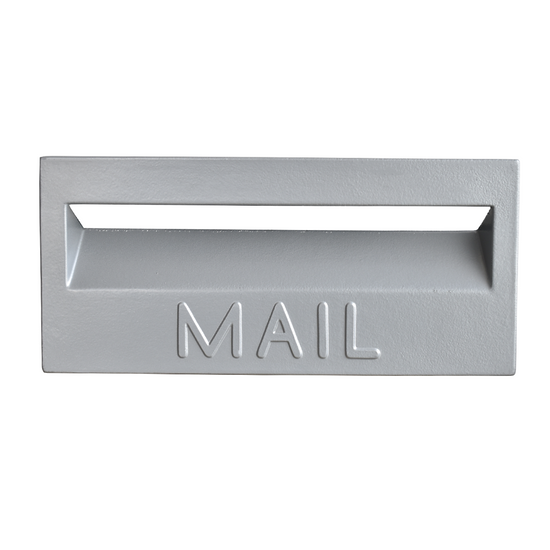 Cast Aluminium Front & Rear Letterbox Plates | Heatlie Letterboxes