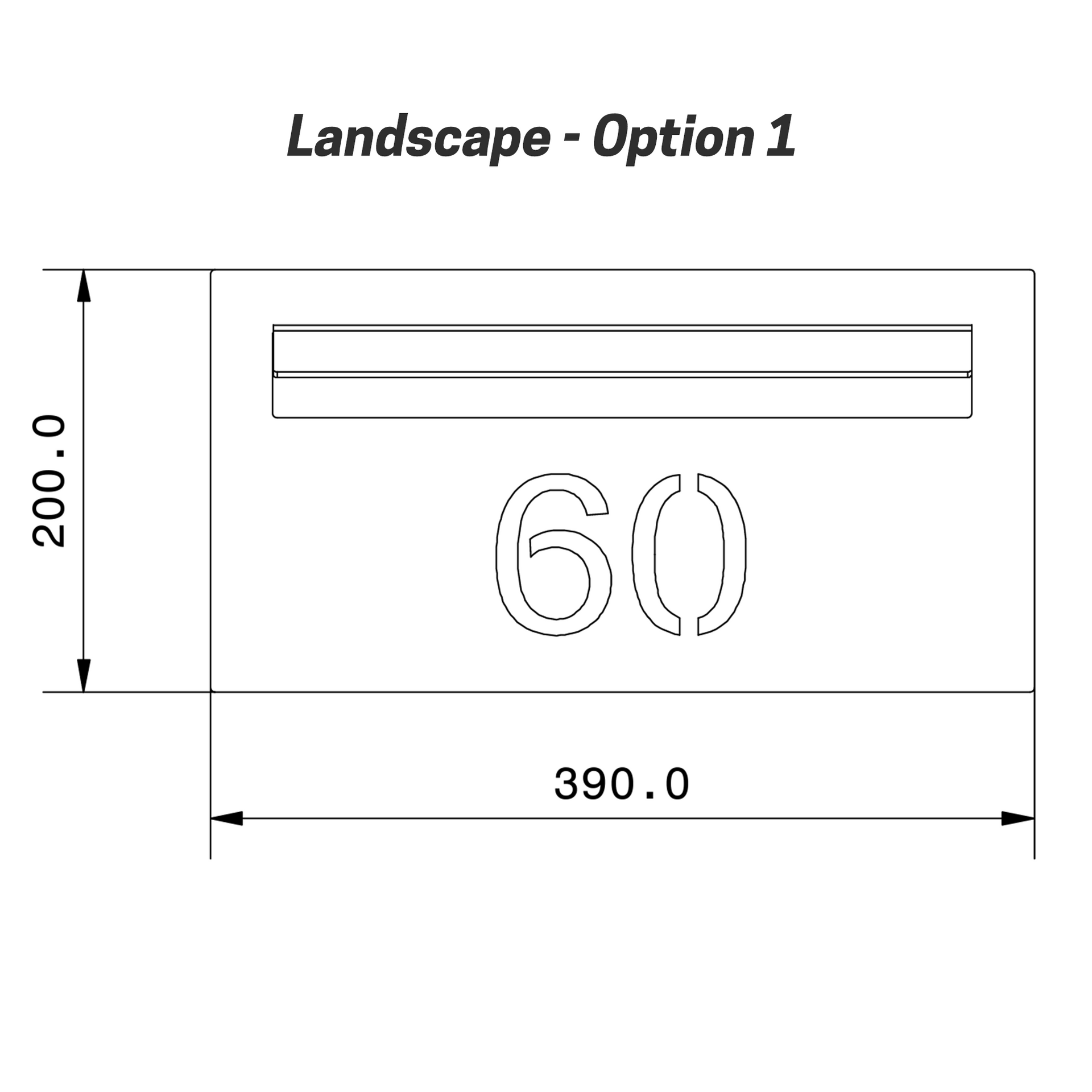 Custom Letterbox Faceplate | Heatlie Letterboxes