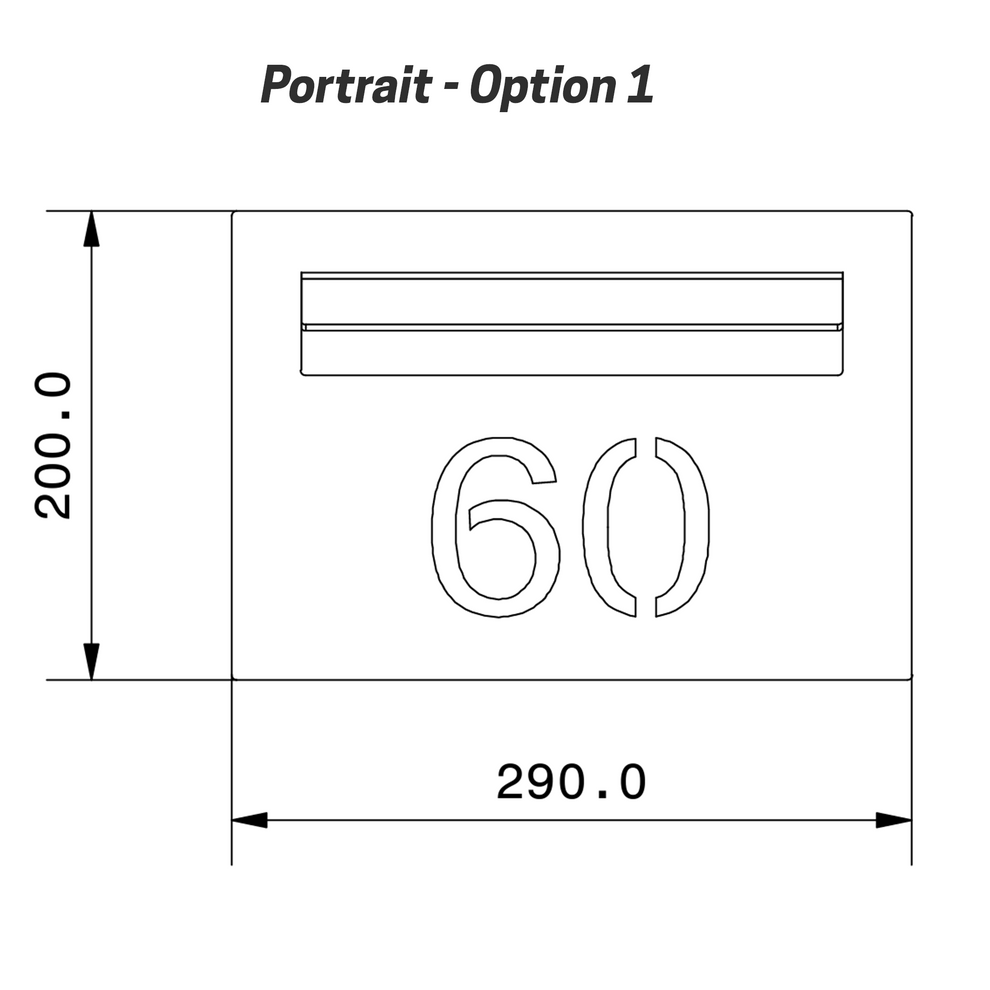 Custom Letterbox Faceplate | Heatlie Letterboxes