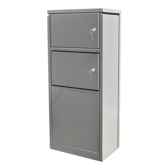 Double Slot Pillar Letterbox | Heatlie Letterboxes