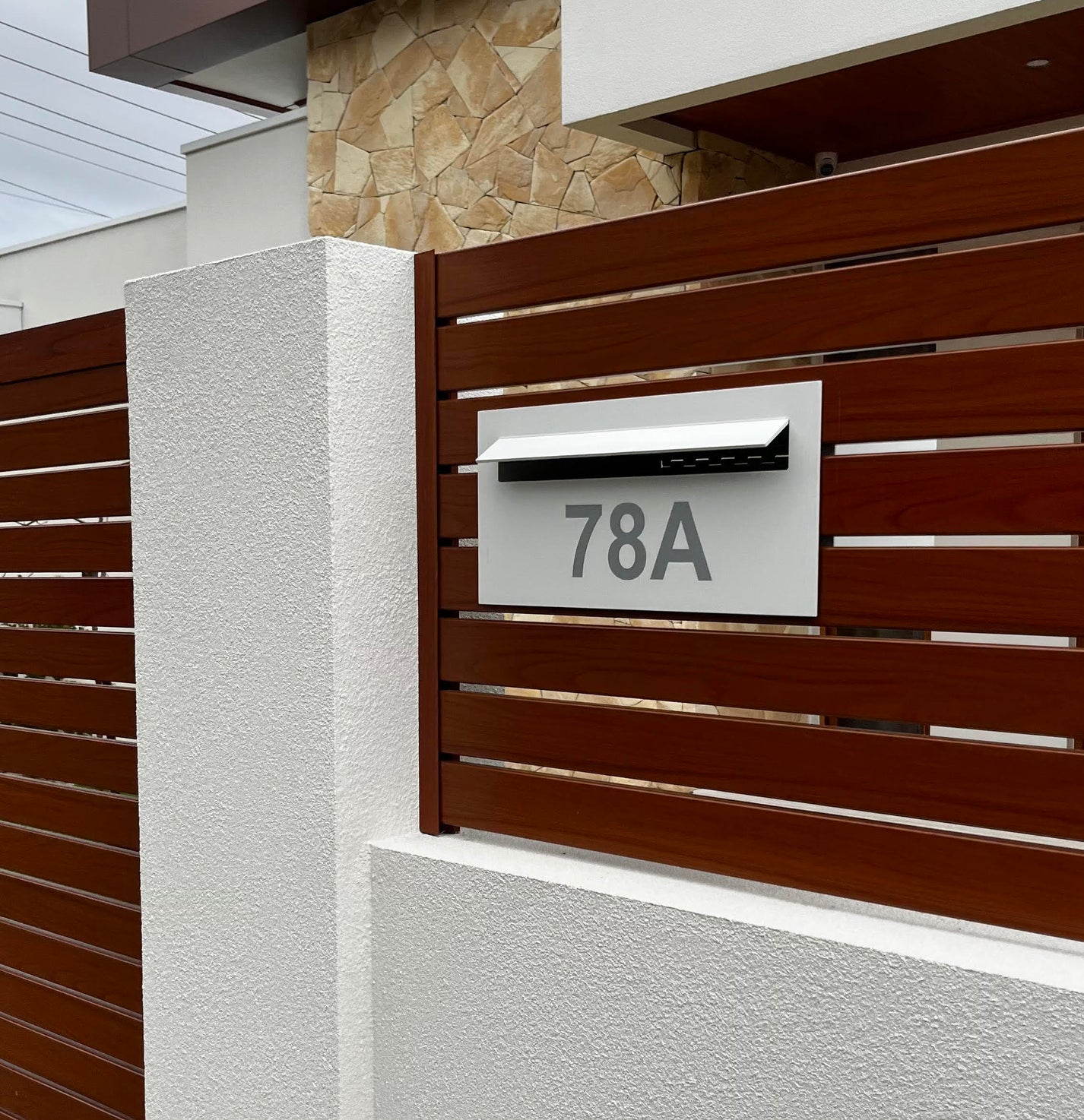 Superior Built In Fence Letterbox | Heatlie Letterboxes