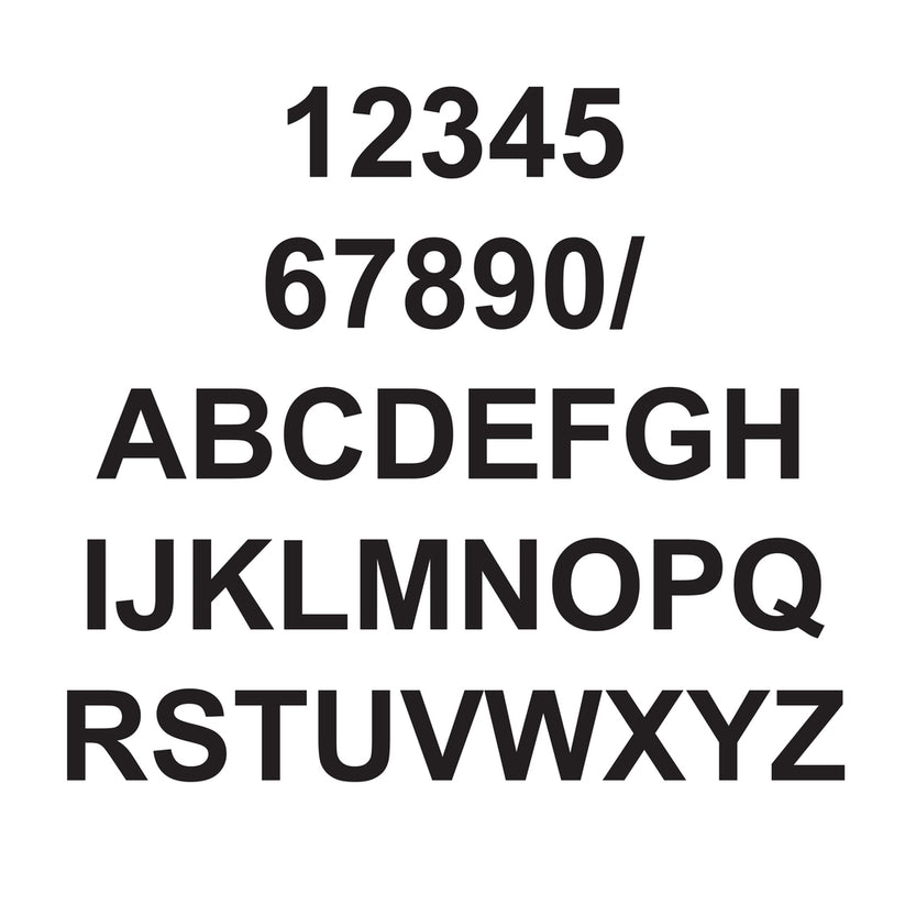 Vinyl Letterbox Numbers | Heatlie Letterboxes